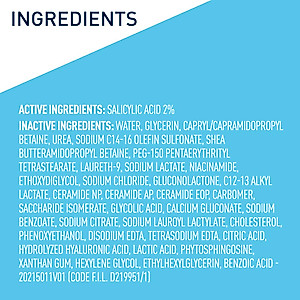 CeraVe Cleanser for Psoriasis Treatment, With Salicylic Acid for Dry Skin Itch Relief & Latic Acid for Exfoliation, Fragrance Free & Allergy Tested, 8 Ounce