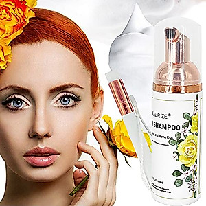 Eyelash Extension Shampoo 60ml + Brush/Eyelid Foaming Cleanser/Professional Salon and Home Care/Wash for Extensions and Natural Lashes/Non-Irritating & Paraben Safe Makeup & Mascara Remover (White)