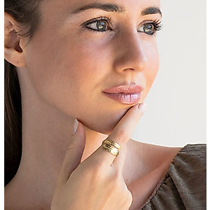 Adjustable Feather Ring - 14K Gold Plated over 925 Sterling Silver Customizable Open Ended Spiral Ring, Dainty Flexible Feather Ring, Wrap and Fit to Every Finger, Handmade Jewelry Rings for Women