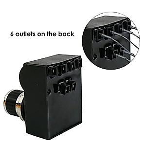 Utheer Grill Replacement Parts for Home Depot Nexgrill 4 Burner 720-0830H, Included 4 Grill Burner Tube, 4 Heat Plates, 4 Ignitors, 1 Universal Spark Generator Tact Electronic Switch Igniter