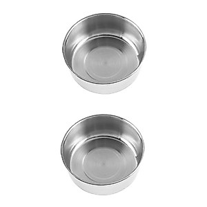 ORFOFE 2pcs Bunny Feeder Pet Bird Supplies Parrot Bowl Bird Food Bowl Squirrel Toys Bird Food Cockatiel Chinchilla Cage Accessories Toys for Guinea Pigs Chinchilla Toys Rat Cage Silver