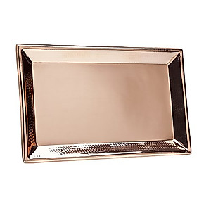 Godinger Hammered Rectangular Tray, Copper