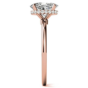 Moissanite Solitaire Engagement Ring Set 2 CT Oval Cut Moissanite Bridal Wedding Ring Set for Women Handmade VVS Colorless (14K Solid Rose Gold)