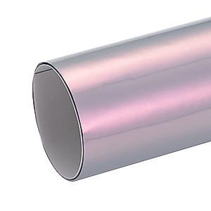 XhuangTech Chameleon Vinyl Wrap Grey to Red Adhesive Car Body Film Sticker Decal Sheet Roll Air Bubble Release DIY (Grey to Red, 60" x 11.8" （1.52M x 0.3M)