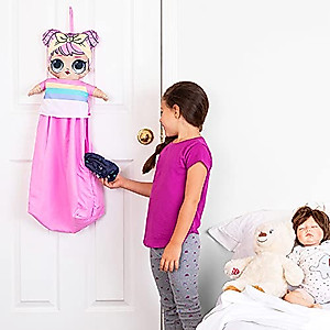 Franco Kids Room Laundry Plush Hanging Happy Hamper, One Size, LOL Surprise