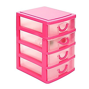SKFVKAB Objects Desktop Plastic Drawer Sundries Durable Small Mini Case Housekeeping & Organizers Large Storage with Lids