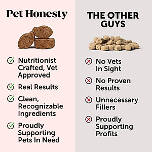 Pet Honesty Senior Hemp Hip & Joint Support & Probiotics Bundle: Mobility Supplement & Gut Health Chews for Dogs (Chicken & Duck 90 ct)