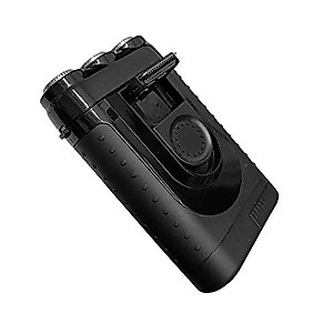 Bell+Howell Tacshaver 3D Rechargeable Rotary Shaver for Men with Pop-up Trimmer for Sideburns, Moustache and Beard, Waterproof, Portable, and Cordless Electric Razor As Seen On TV (Deluxe)