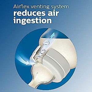 Philips Avent Anti-Colic Baby Bottle 11oz, Clear, Pack of 2, SCF406/24