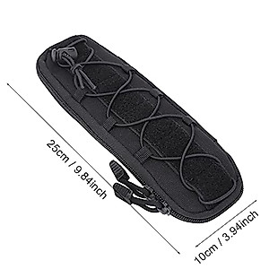 Gaeirt Army Knife Cover Bag, Practical Nylon Knife Cover Bag Lightweight Portable Protective for Camping for Fishing(Black Large)