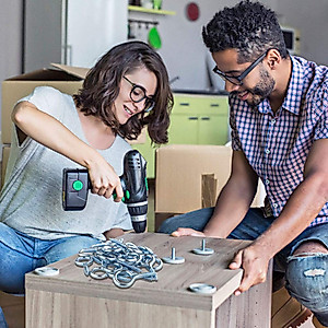 Wobe 50Pack of Eye Screws 1-5/8 Inch Eye Shape Thread Self-Tapping Hanging Hooks Eyebolt Ring (1-5/8" Overall Length 1/2" Inner Dimension) Zinc Plated