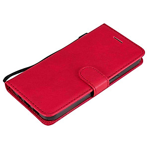 Fansipro Phone Cover Wallet Folio Case for LG V20 Mini, Premium PU Leather Slim Fit Cover for V20 Mini, 2 Card Slots, Super Fitting, Red