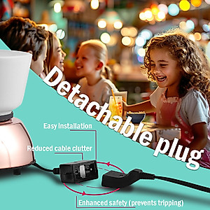 Artestia 2-QT Electric Fondue Pot for Meat, 1500W Ceramic Chocolate Melting Pot with Adjustable Temperature, 6 Fondue Forks, White Ceramic Pot with Rose-Gold Base