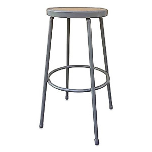 Alera Industrial Metal Shop Stool ALEIS6630G Each