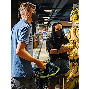 VERNASSA KN95 Face Mask 50 Pack, Individually Wrapped, 5-Ply Breathable Comfortable Safety Mask Filter Efficiency≥95% Against PM2.5 Black masks