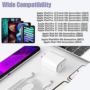 iPhone 15 Charger Fast Charging 10 FT ,20W Type C Charger with USB C to C Cable Compatible with iPhone 15/15 Plus/15 Pro/15 Pro Max,iPad Pro 12.9/11 inch 2022/2020/2018,iPad Air 5th/4th Gen/Mini 6th