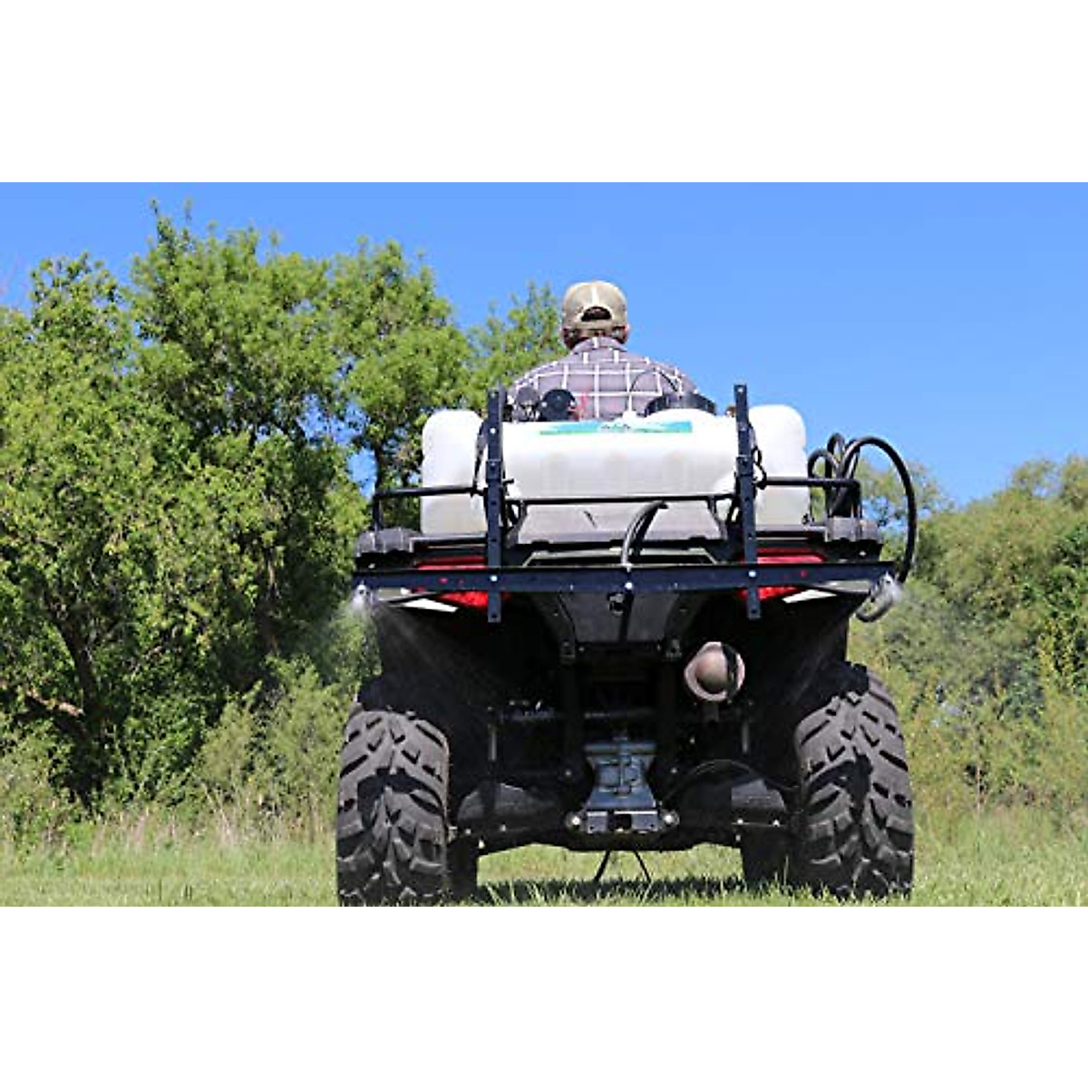Master Manufacturing SAO-11-015A-MM 15 Gallon ATV Broadcast & Spot Sprayer-Everflo 2.2 GPM, White & Black