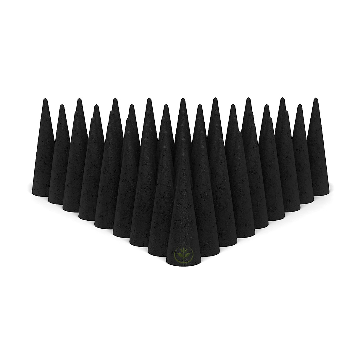 Japanese Cherry Blossom Charcoal Incense Cones 2" BACKFLOW - 60 Pack - Natural Scented Cones Handmade Hand Dipped