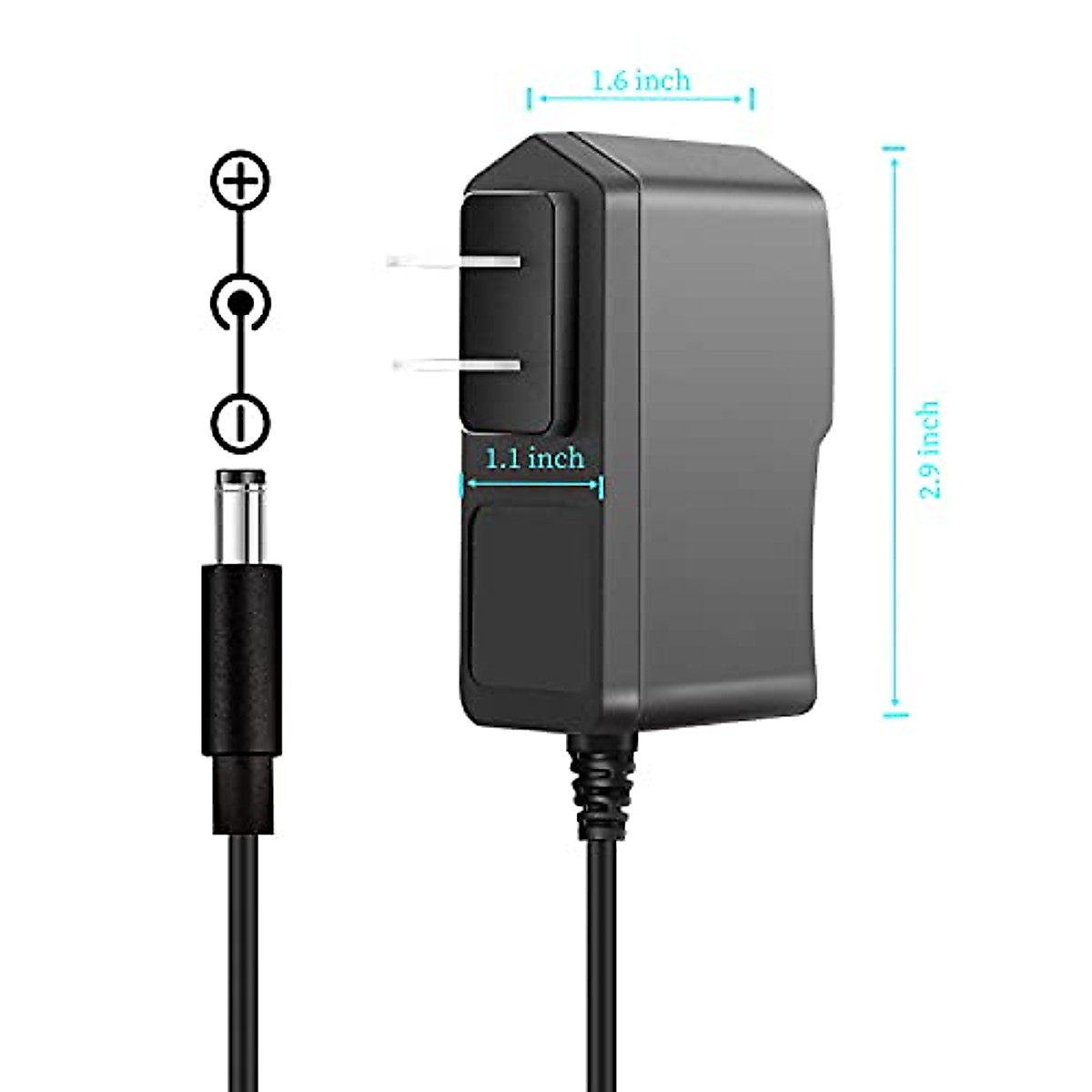 9V AC Adapter Power for Brother P-Touch PT-D210 PTD 210 PT-D200VP PTH110 Label Maker, Brother AD-24 AD-24ES AD-20 AD-30 (6 Feet)