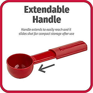 Goodcook Extendable Coffee Scoop, 2 Tablespoon, Small, Red