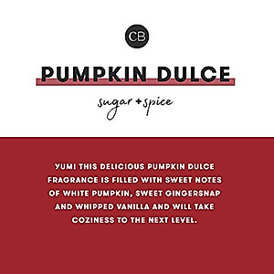 Capri Blue Pumpkin Dulce Candle - Glam Signature Jar Candle - Luxury Aromatherapy Soy Candle (19 Oz)