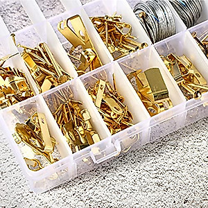 6 Pieces 36 Grids Plastic Organizer Box Clear Storage Container Plastic Jewelry Organizer Bead Holder Sewing Storage Jewelry Box with Removable Dividers for Art DIY Crafts