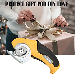 Cordless Electric Scissors,4.2V Cardboard Cutter Multi-Cutting Tools with a Replacement Blade/Charger, Carpet, Cardboard Cutter, Rotary Fabric Cutter with Safety Lock and Storage Box