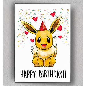 Eve Birthday Card | Cute Birthday Card | Art | Blank Card