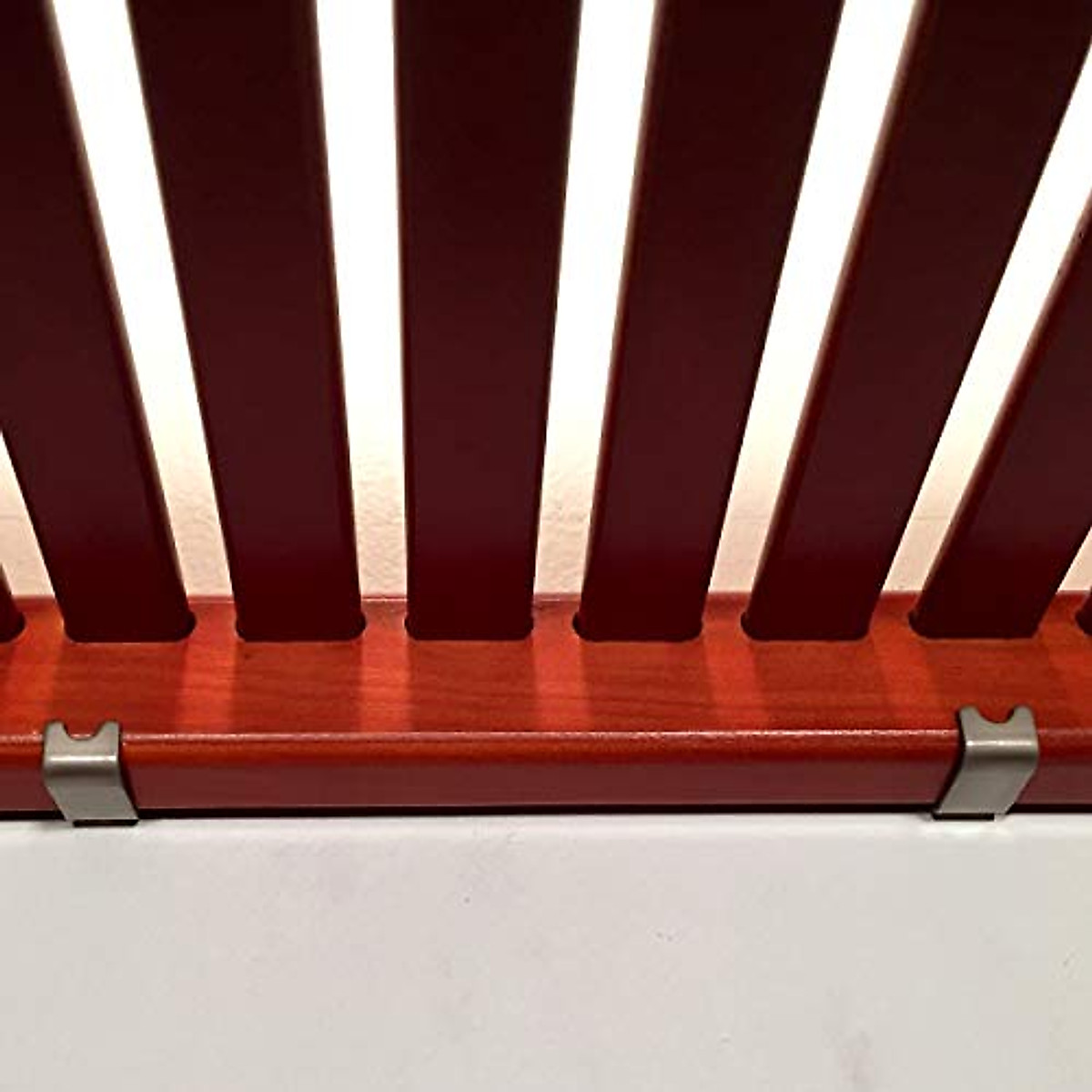 John Louis Home 12in deep Solid Wood Premier 5 Drawer Storage Tower Red Mahogany