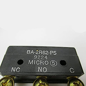 BA-2R62-P5 Micro Switch 480VAC 20A NSNP 536-Q Basic Switch - Highly Reliable and Shock-Resistant Industrial Switch