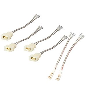 RED WOLF Door Dash Tweeter Speaker Wire Harness Replacement for Honda Civic Accord Odyssey Civic CRV Install Adapter Connector 6 PCS