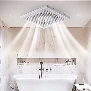 Hehou Bathroom Exhaust Fan 5.9 inch 188 CFM Spuer Quiet White Extractor Fan,Powerful Ceiling or Wall-Mount Ventilation Fan for Bathroom Bedroom Garage Office