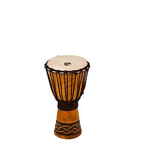 Toca TODJ-8CK Origins Series Wood Rope Tuned Wood 8-Inch Djembe - Celtic Knot Finish