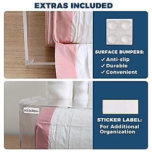 Storage Standard Trash Bag Kitchen Organizers and Storage Under Sink Dispenser - Large Garbage Bag Under Sink Organizer Bathroom - Acrylic Bathroom Storage Organizer Cabinet