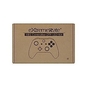 eXtremeRate Multi-Colors Luminated Dpad Thumbsticks Start Back ABXY Action Buttons (DTF) LED Kit for Xbox One Standard, Xbox One S X Controller 7 Colors 9 Modes Button Control -Controller NOT Included