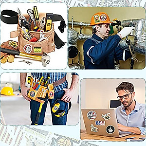 200 Pieces Hard Hat Stickers for Tool Box Helmet Funny Construction Vinyl Waterproof Tool Box Stickers American Patriotic Helmet Decals for Electrician Worker Helmet Hardhat Welding Union Ironworker