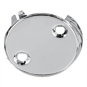 Xhziy 2-hole bathtub overflow drain plate matching screws Stainless steel bathtub overflow drain cover overflow drain cover overflow drain cover 1pcs