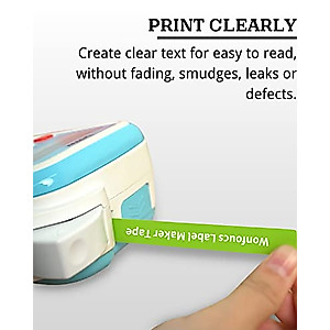 P Touch Label Tape 12mm 0.47 Laminated TZ Tape Replace for Brother TZe Tape TZe-231 TZe-131 TZe-335 TZe-631 TZe-MQP35 TZe-MQG35 Work with Brother Label Maker PTD220 PTD210 PTH110 PTD600, 6 Color Set