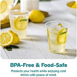 [240 Count - 12 oz.] Clear Disposable Plastic Cups - Cold Party Drinking Cups