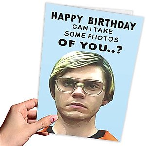 AONUOWE Dahmer Birthday Card Rude Card Humour Banter Slapstick Funny Gift Card For Boyfriend Joke Card