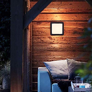 JIAHE115 Simple Modern Outdoor Wall Lamp Square Outdoor Door Light Garden Landscape Exterior Wall Led Waterproof Home Ceiling Lamp