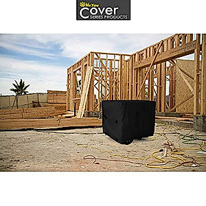 Universal Generator Cover fit for Most Generators 5500-15000 Watt - 28x38x30 inch(Black)