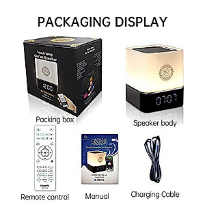 Swthlge Quran Cube,Quran Speaker Quran Player Remote & APP Control AZAN Speaker Quran lamp MP3 Eid Mubarak hajj Gift