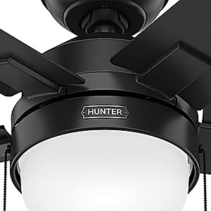 Hunter Fan Company 51455 Zeal Ceiling Fan, 44, Black