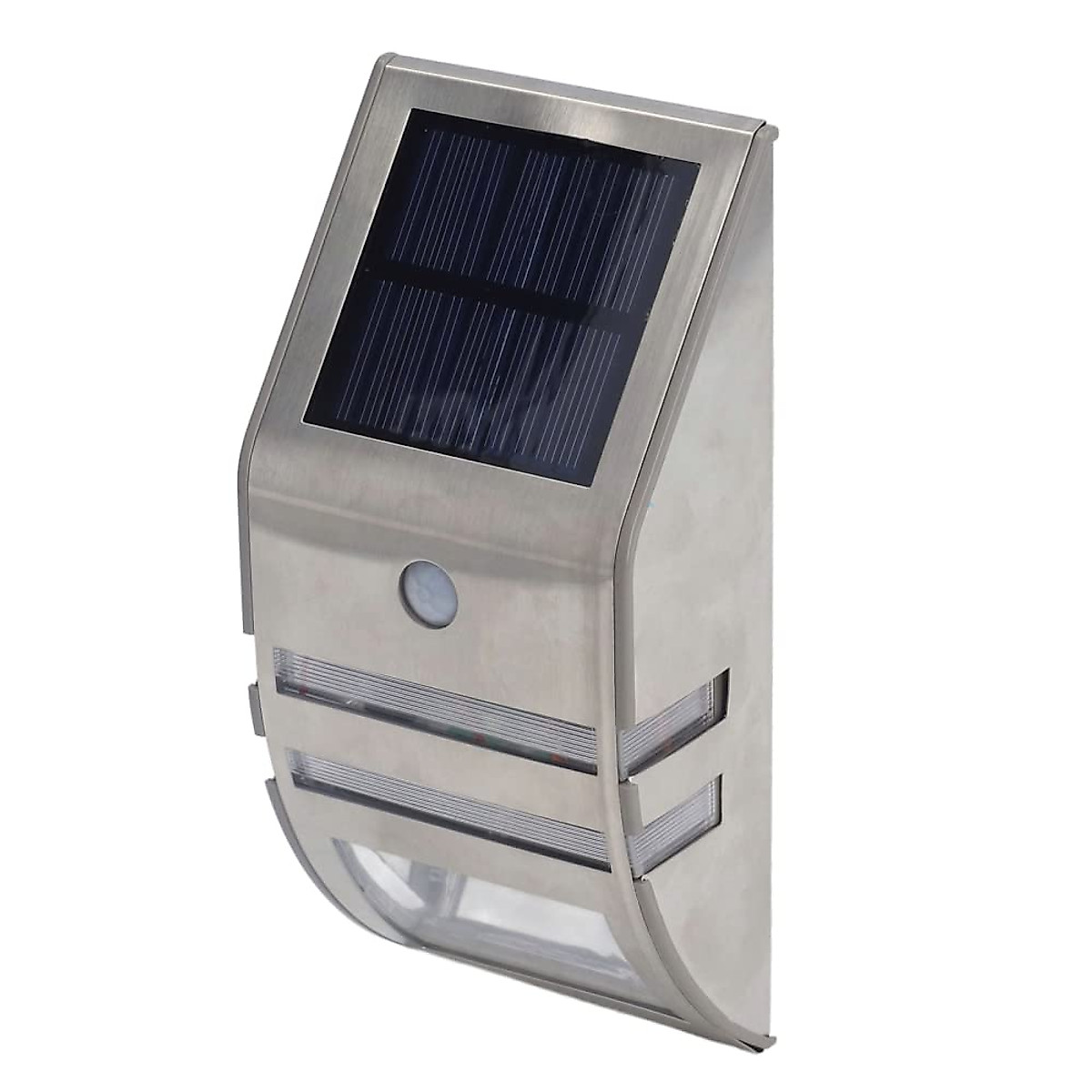 Kopokd Solar Lamp PIR Human Body Induction High Sensitivity White Light 40LM Stainless Steel Solar Light
