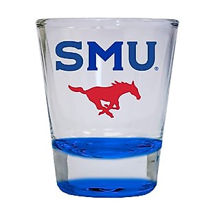 R and R Imports Southern Methodist University 2 ounce Color Shot Glasses Blue Officially Licensed Collegiate Product