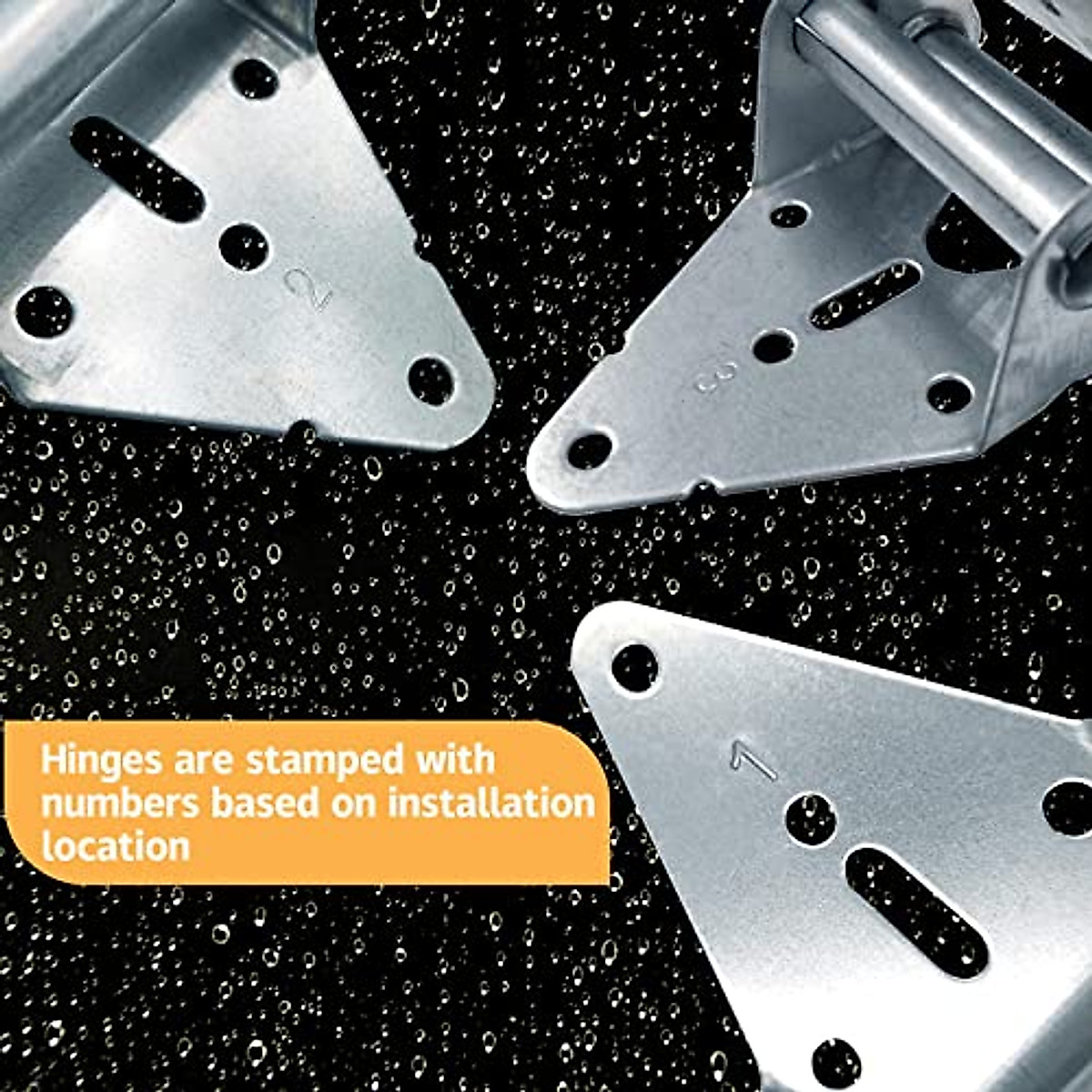 LAJIAOZ Garage Door Hinge Roller Bracket/Track Kit/Wire Rollers Green Hinges Sytems Roll Up Door Spings(16 x 8 Height Double Garage Doors)