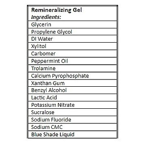 Remineralization Gel Reduces Teeth Sensitivity and Remineralizing After Teeth Whitening Treatment (3, 3ml)