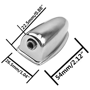 12Pcs Yootones Metal Snare Drum Lug Claw Hook Ear Drum Compatible with Bass Drums Snare Drum Percussion Accessories Replacement (Silver)