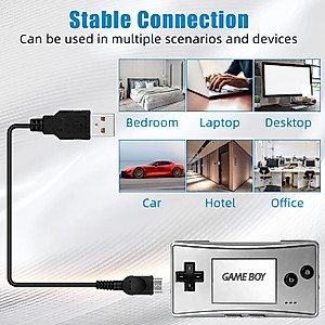 OSTENT USB Power Supply Charger Cable Cord for Nintendo GBM Game Boy Micro Console Video Games